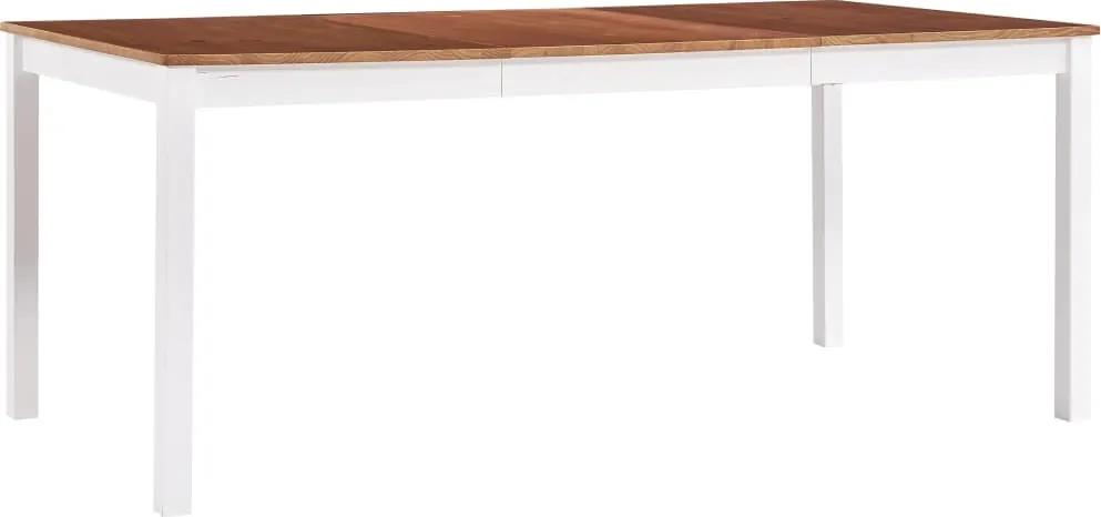 vidaXL Jídelní stůl 180 x 90 x 73 cm borové dřevo [283406] Barva: Bílo-šedá