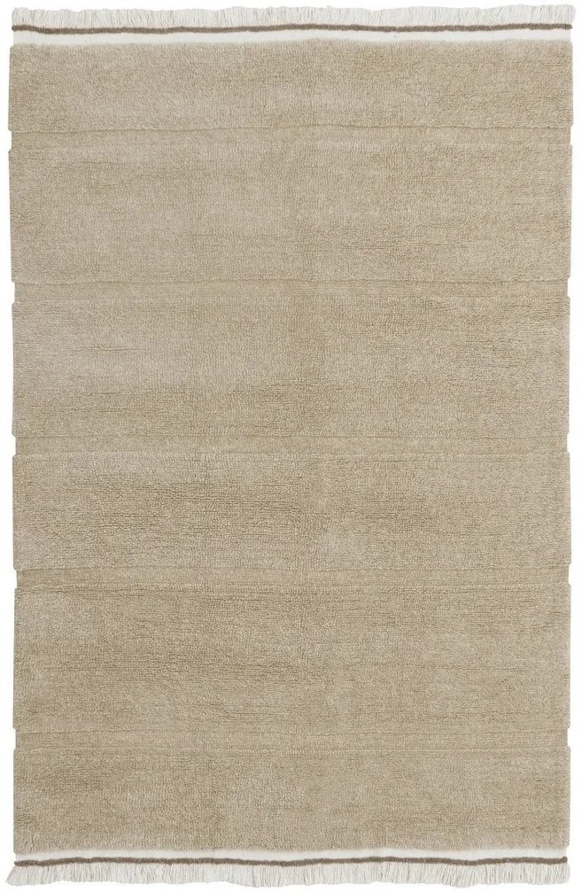 Lorena Canals, Vlněný koberec Steppe - Sheep Beige, 80x140, béžová, chodba / předsíň