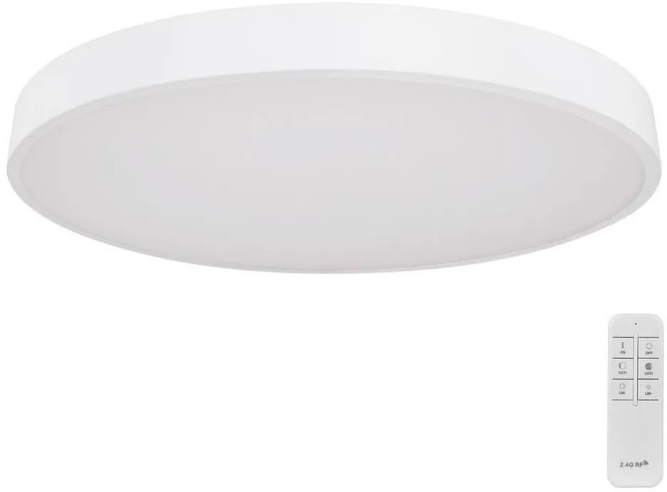 Globo 41744-48 led stropní svítidlo wiss 1x48w | 3100lm | 3000-6000k - stmívatelné, dálkové ovládání, noční režim, paměťová funkce, bílá, opál