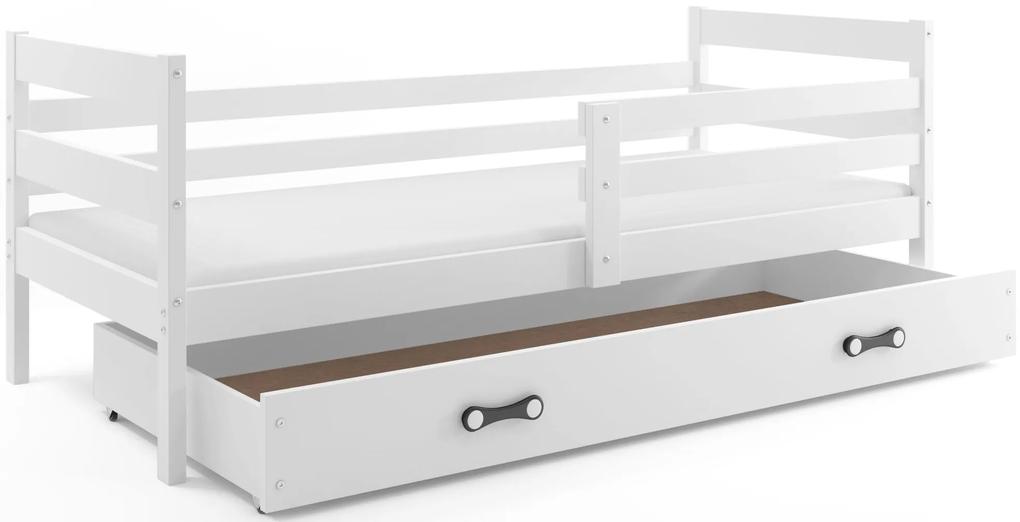 BMS Group Dětská postel s úložným prostorem ERYK bílá Velikost postele: 190x80 cm, Barva šuplíku: Grafit
