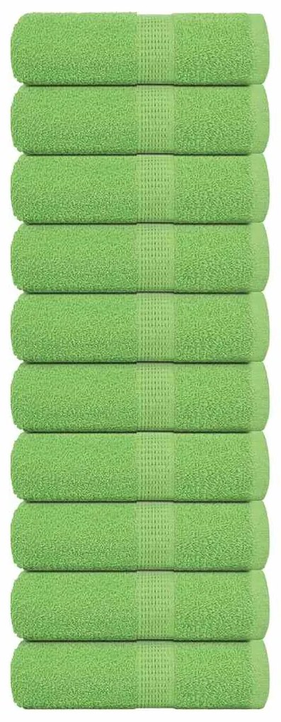 Ručníky FROGN 10 ks jablečně zelené 30x30 cm 360 g/m² 137018