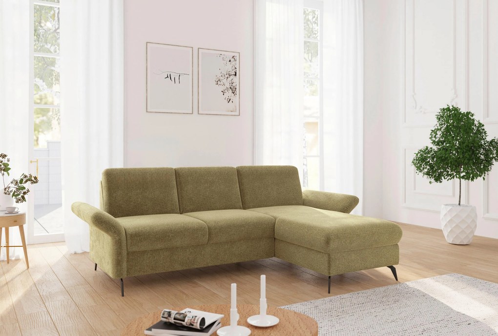 XXXLutz ROHOVÁ SEDAČKA, textil, olivově zelená Sit & More - Sedací soupravy - 00014401615Y