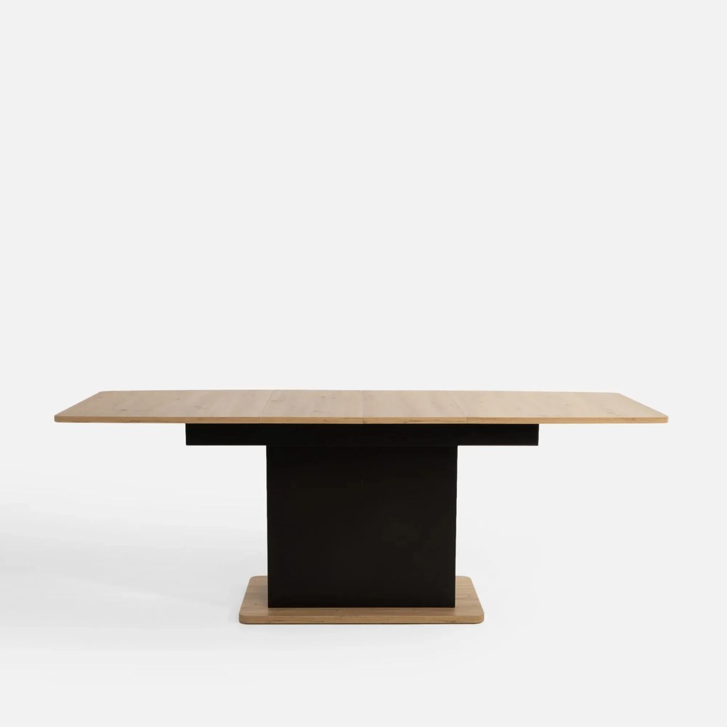 Jídelní rozkládací stůl Mons 140/210 cm dub Artisan/černý