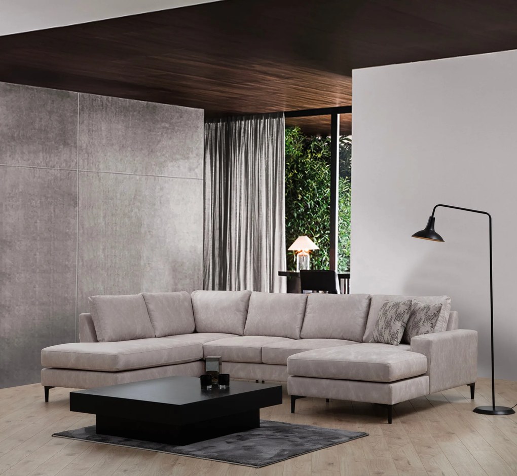 Hanah Home Rohová pohovka PORTO béžová levá 560ARE1228