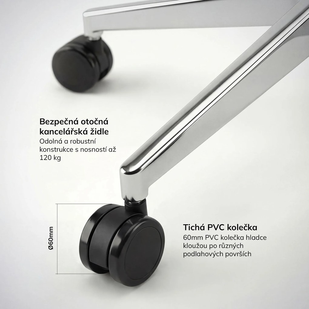 Ergonomická kancelářská židle hnědá AXIS