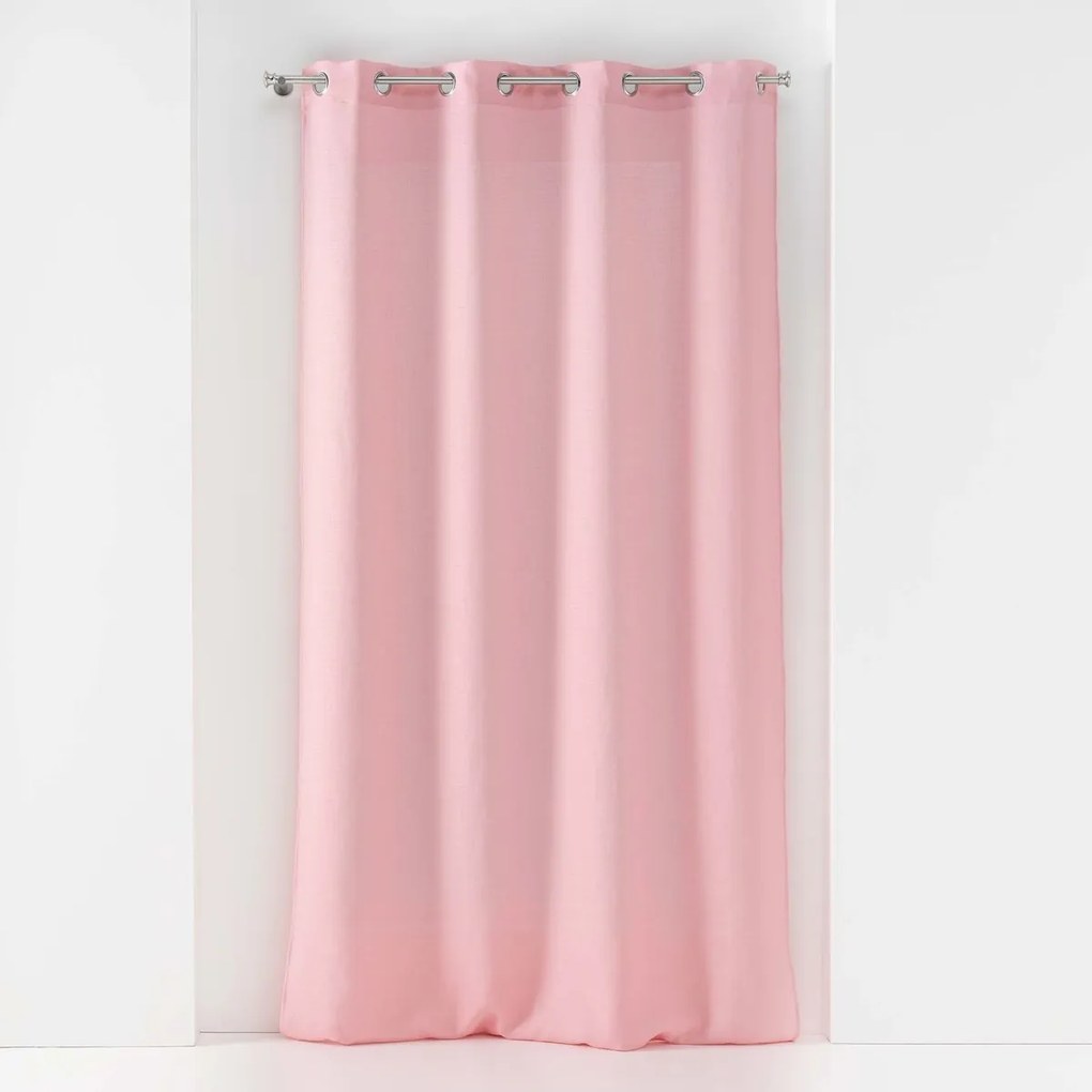Tenda Con Occhielli Douceur D'Intérieur 140x240 Cm In Poliestere/Lino/Viscosa, Colore Pietra, 1 Pannello