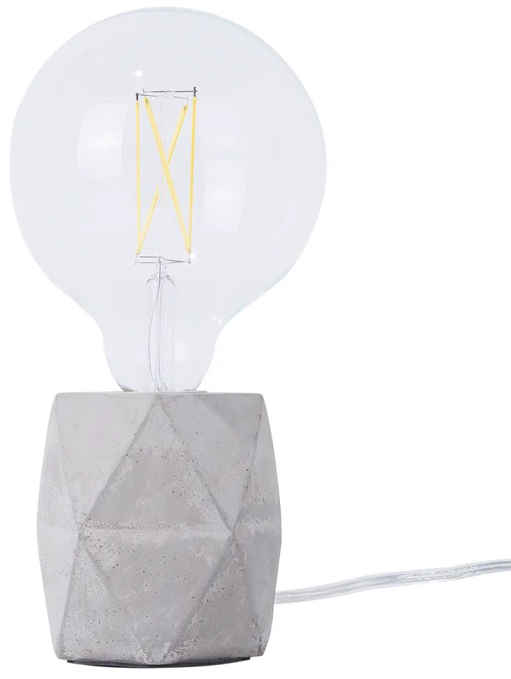 Stolní lampa světle šedá betonová 10 cm BESAYA