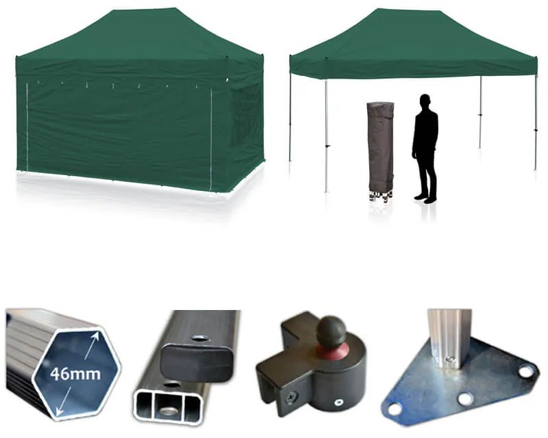 Nůžkový párty stan RedX® PROFI 3x4,5 m (Kvalitní profesionální párty stan 3x4,5 m - dostupný v 13 barvách a možností vlastního potisku)