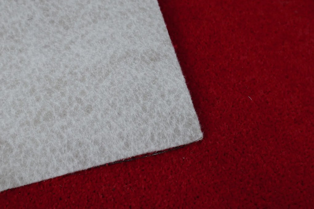 Spoltex, AKCE: 40x80 cm Kusový koberec Eton červený 15 - neúčtujeme odřezky z role - obšitý ze všech stran, šíře, červená, filc, kancelář