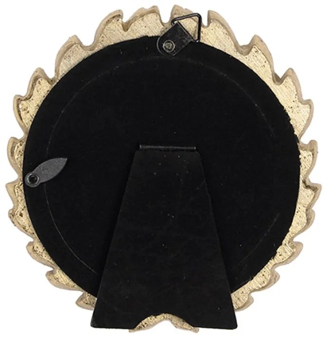 Zlatý kulatý fotorámeček Abel průměr – 8 cm