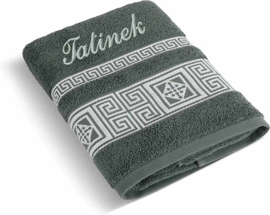 Bellatex Froté ručník 50x100 řecká kolekce 155/038 s výšivkou Tatínek