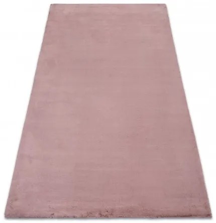 koberec BUNNY růžový, imitace králíčí kožešiny velikost 180x270 cm | krásné koberce cz