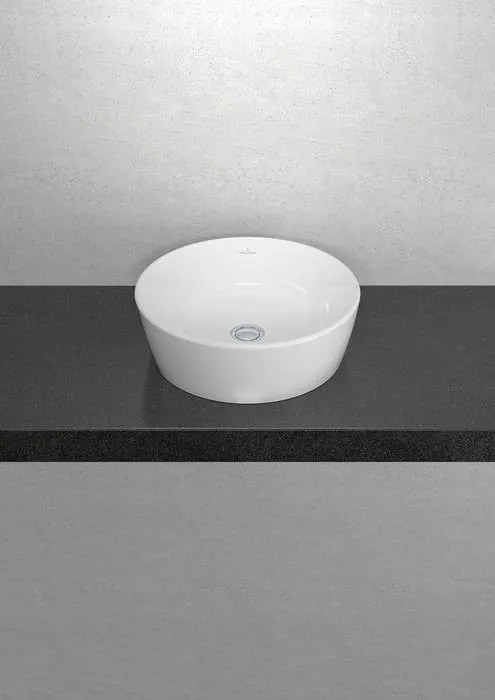 VILLEROY & BOCH Villeroy Boch Architectura - Umyvadlo na desku, 450x450x155 mm, s přepadem, alpská bílá CeramicPlus 5A2545R1