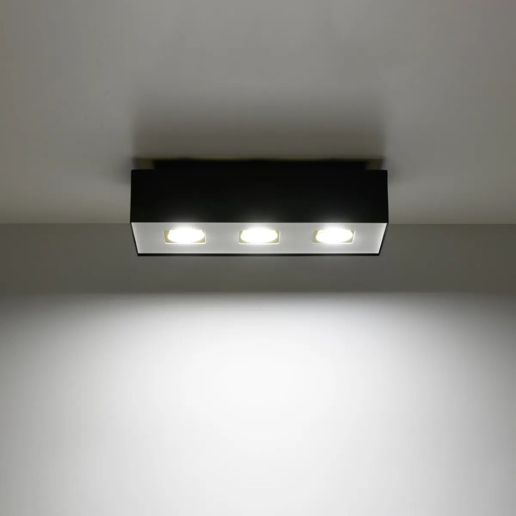 Sollux Lighting Stropní svítidlo MONO 3 černé