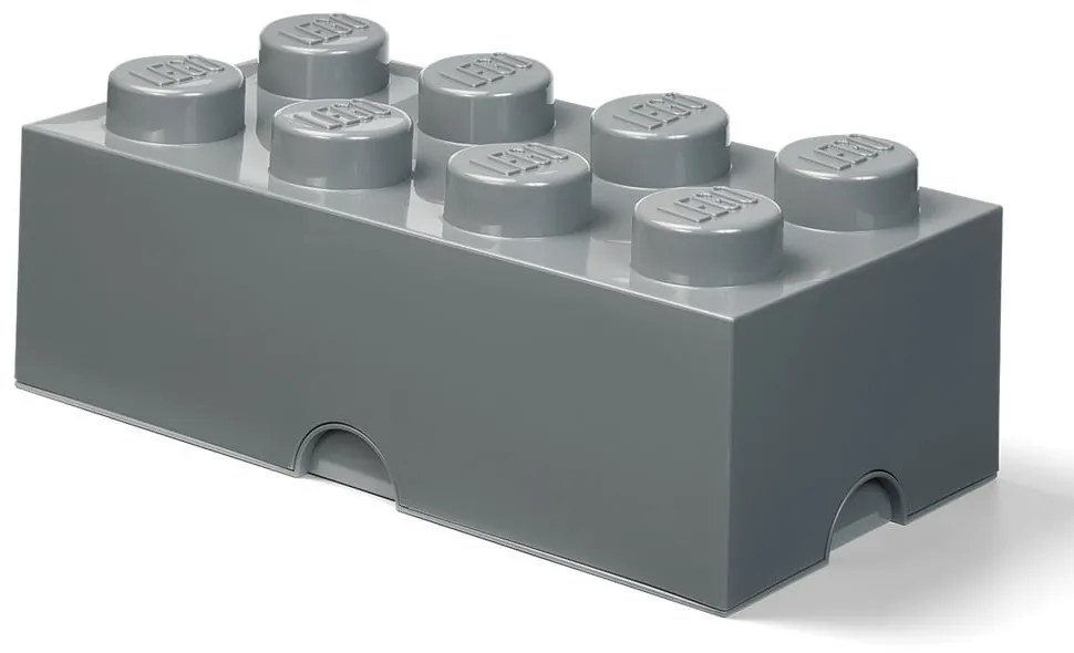 Dětský tmavě šedý úložný box LEGO® Rectangle Biano.cz