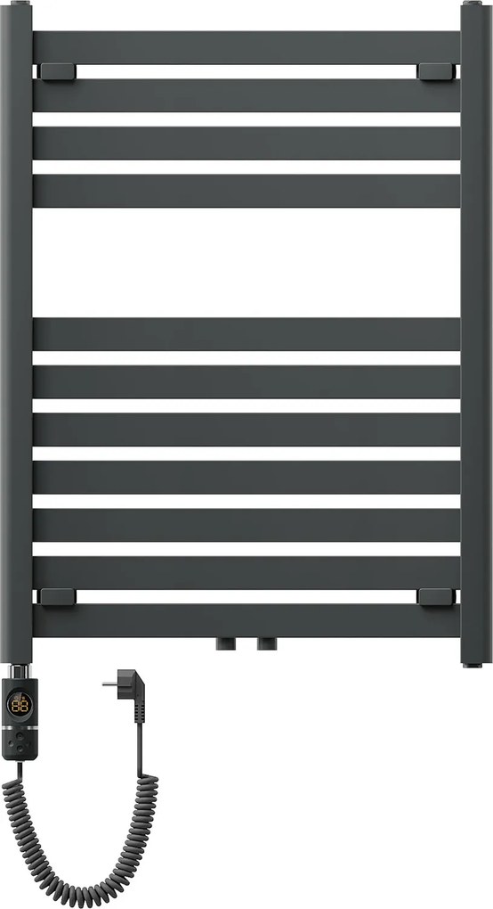 Mexen Uran, elektrické topné těleso 800x600 mm+ topná tyč 600 W, antracitová, W105-0800-600-2600-66