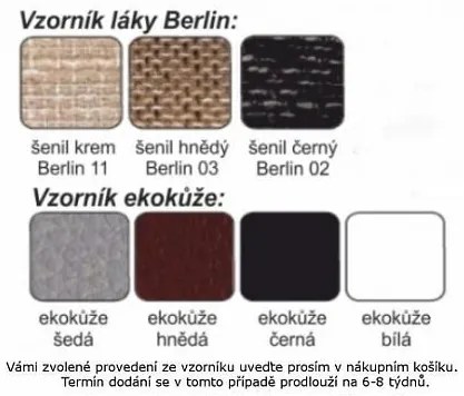 Univerzální sedací souprava TONIKS s úložným prostorem, ekokůže bílá, látka Berlin 01 šedý melír