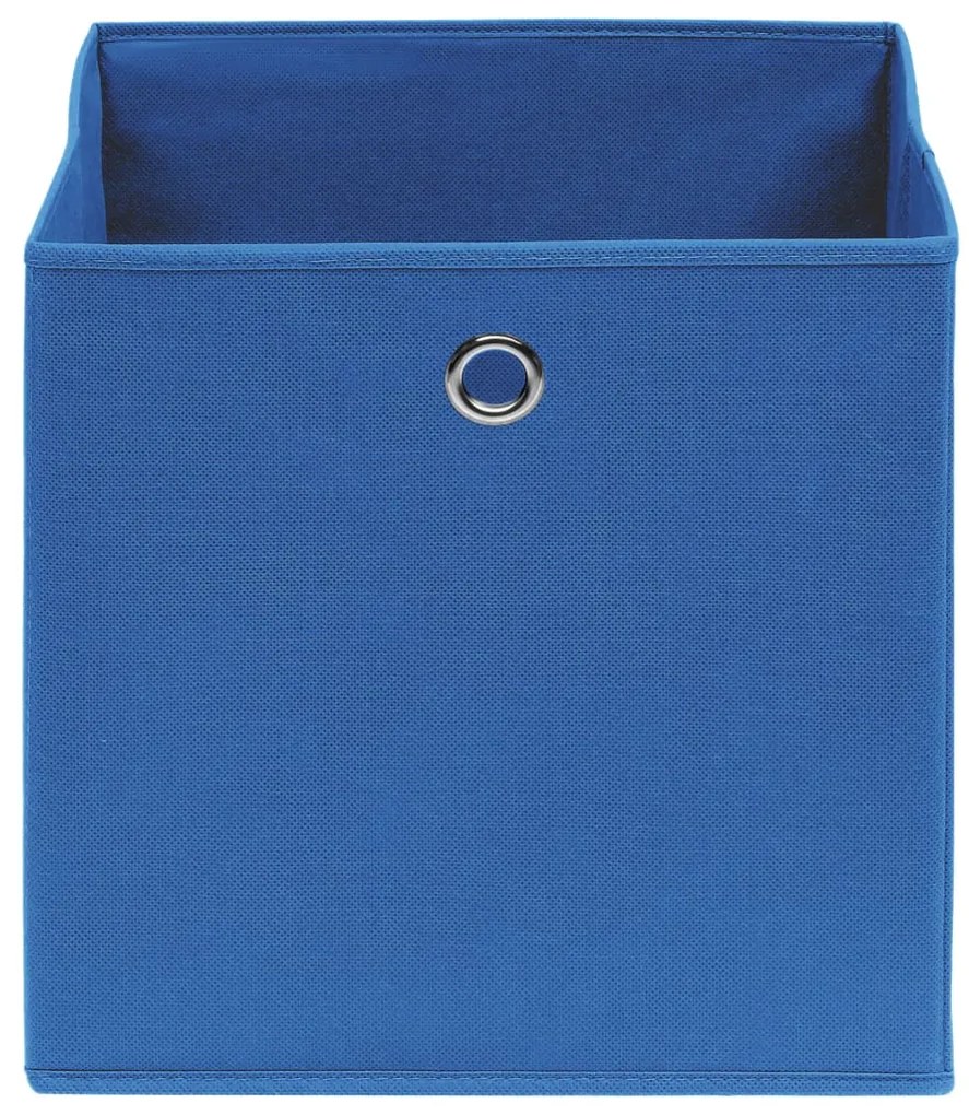 Úložné boxy 4 ks modré 32 x 32 x 32 cm textil - Default Title