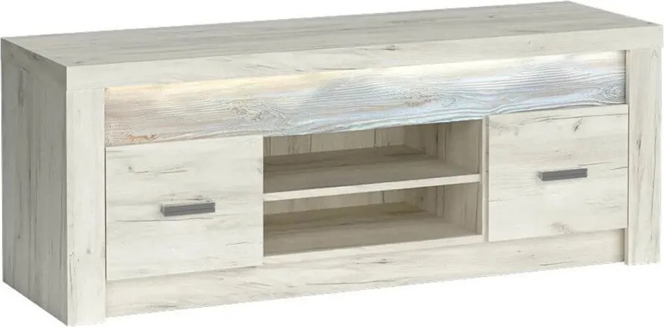Obývací stěna INDIANAPOLIS k | sestava CH | 330 cm | kraft bílý