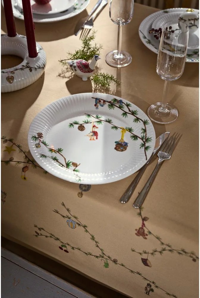 Bílý porcelánový talíř s vánočním motivem ø 27 cm Hammershøi Christmas – Kähler Design