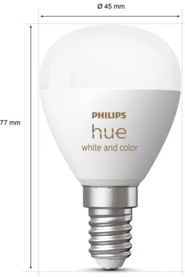SADA 2x LED RGBW Stmívatelná žárovka Philips Hue WACA P45 E14/5,1W/230V