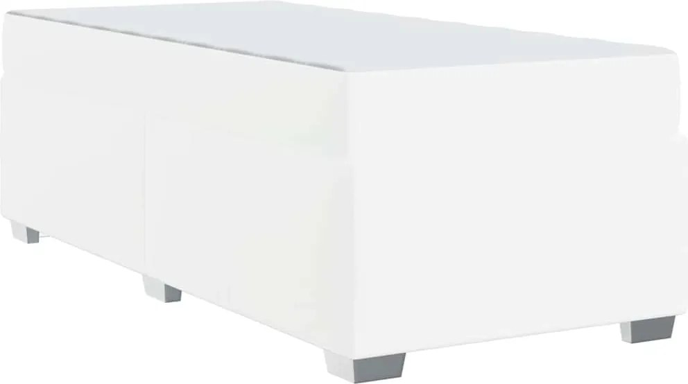 Rám postele Bílá 90 x 190 cm PVC 3399220