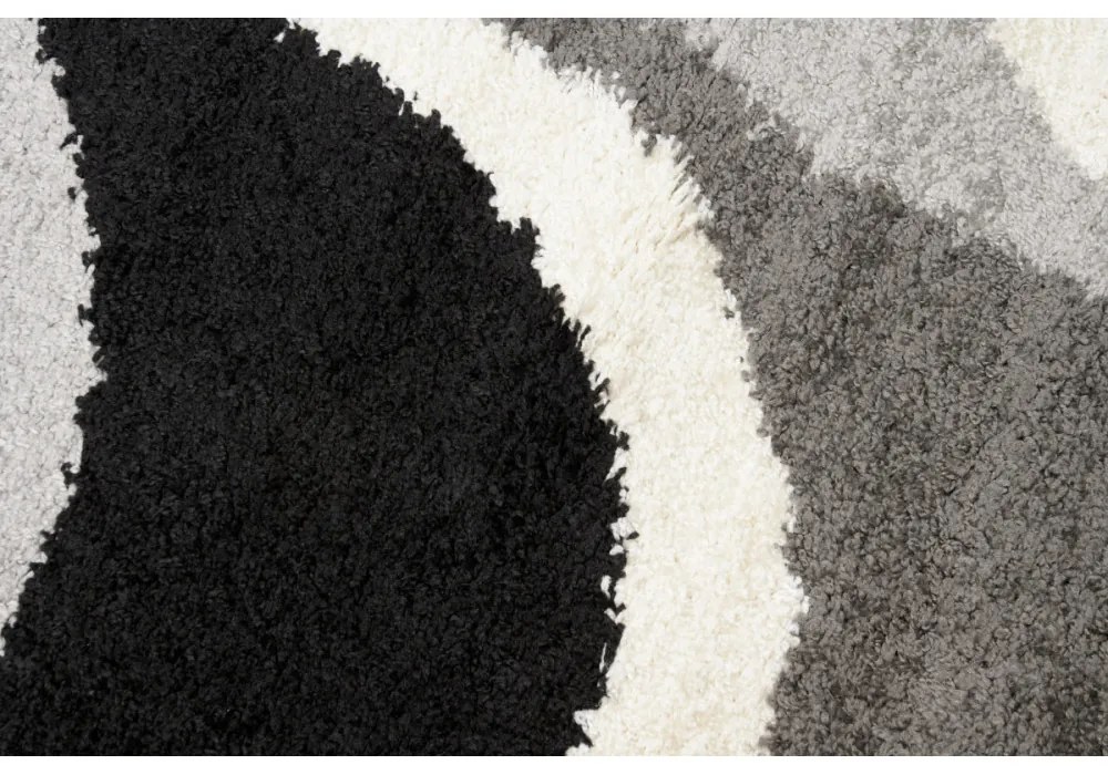 Kusový koberec shaggy Protka šedý 160x220cm