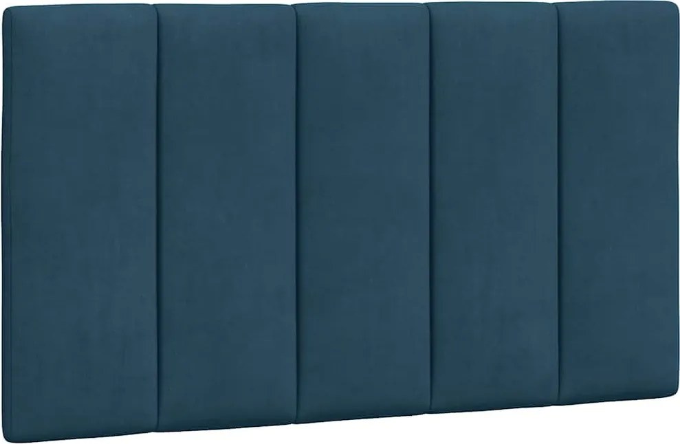 Postel s matrací Hanko modrá 80 x 200 cm samet 3208566