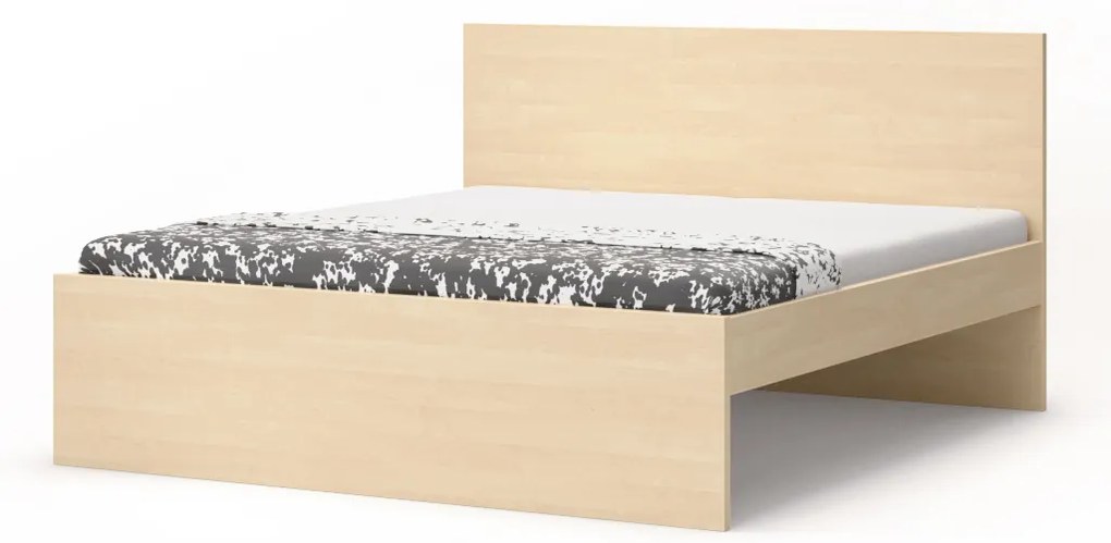 BMB Bruno postel - imitace dřeva Dekor: Bříza, Rozměr: 180 x 200 cm, Čelo: 90 cm