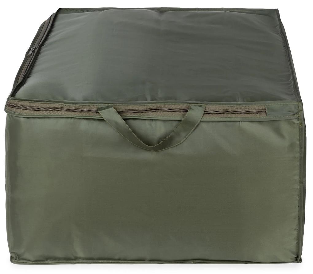 Úložný box na peřinu a textil Compactor GreenTex 50 x 70 x 30 cm, zelený