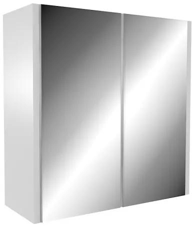 Menší koupelnová zrcadlová skříňka nad umyvadlo Dub RJK světlý