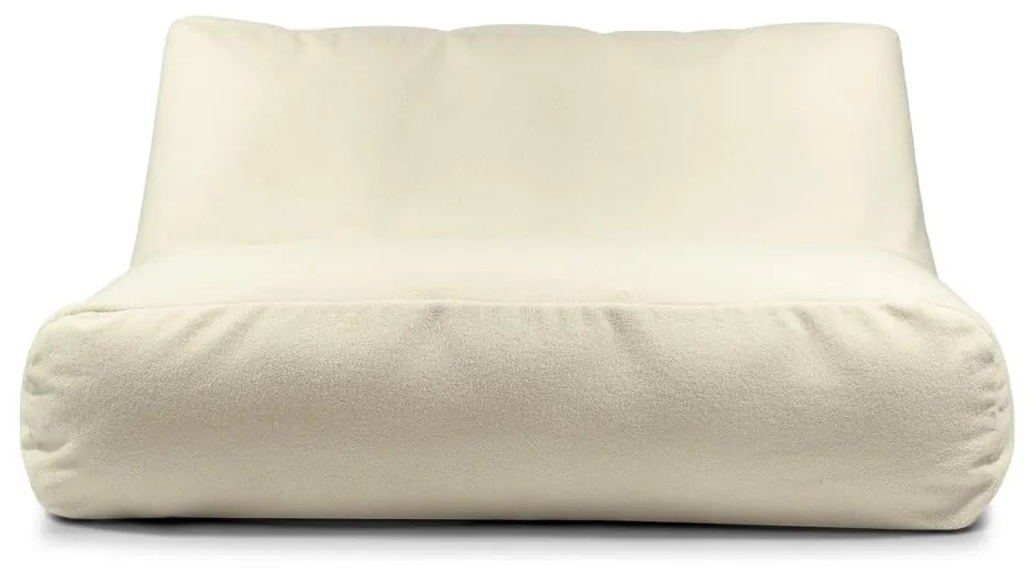 Krémový sedací vak z textilie bouclé Sofa Tube 160 – SLOWDOWN