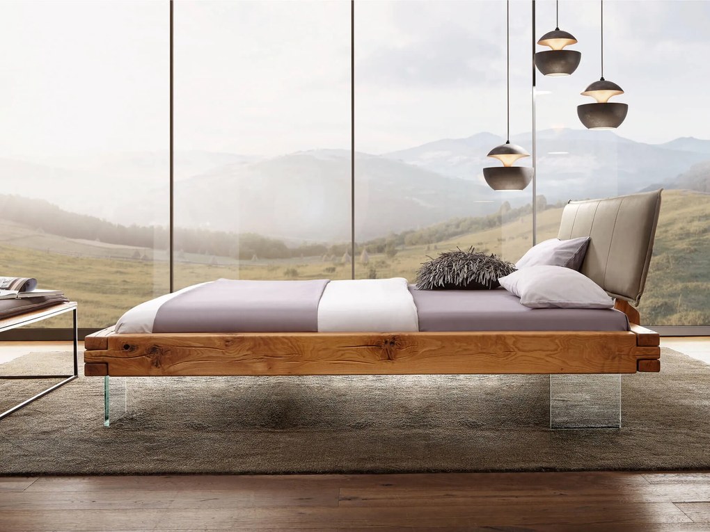 GK Dřevěná postel z dubového masivu LEXIUS, 180x200 cm