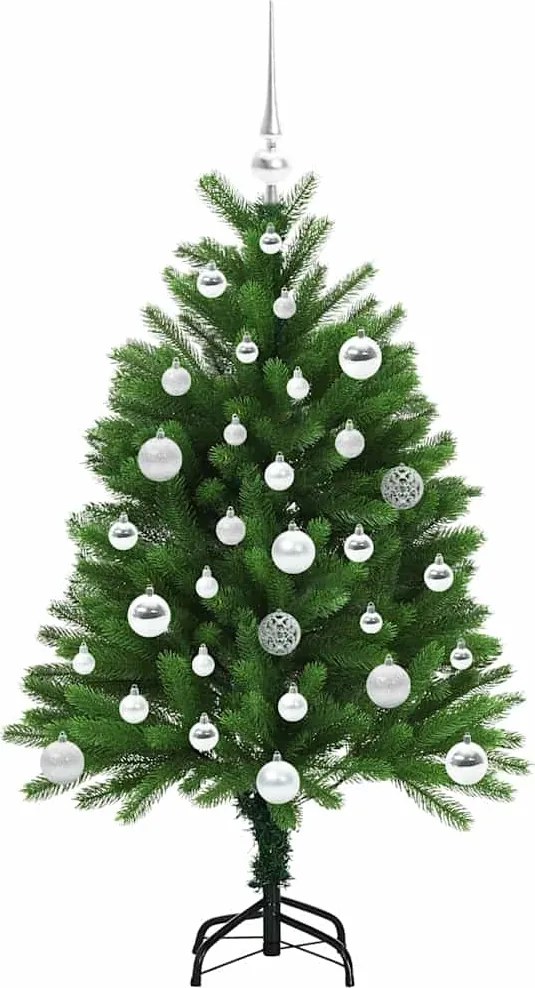Vánoční stromeček s 150 LED diodami s stojanem Zelená 120 cm PE 3396314