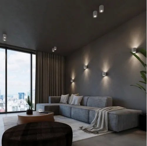 Stropní svítidlo SOLLUX Orbis GU10 1x40W bez zdroje SL.0488 beton