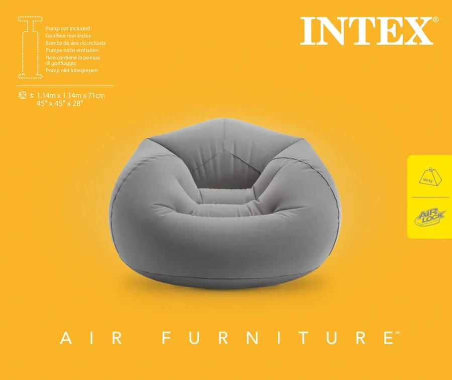 Intex Beanless Bag Chair 107 x 104 x 69 cm