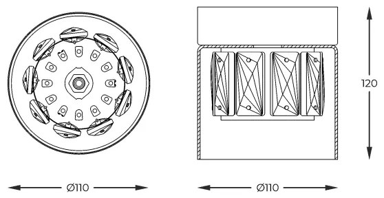 Zuma Line C0389-01A-0FD2 - Stropní svítidlo GEM 1xG9/28W/230V mosaz