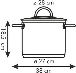 TESCOMA Hrnec VISION s poklicí ø 28 cm, 11,0 l