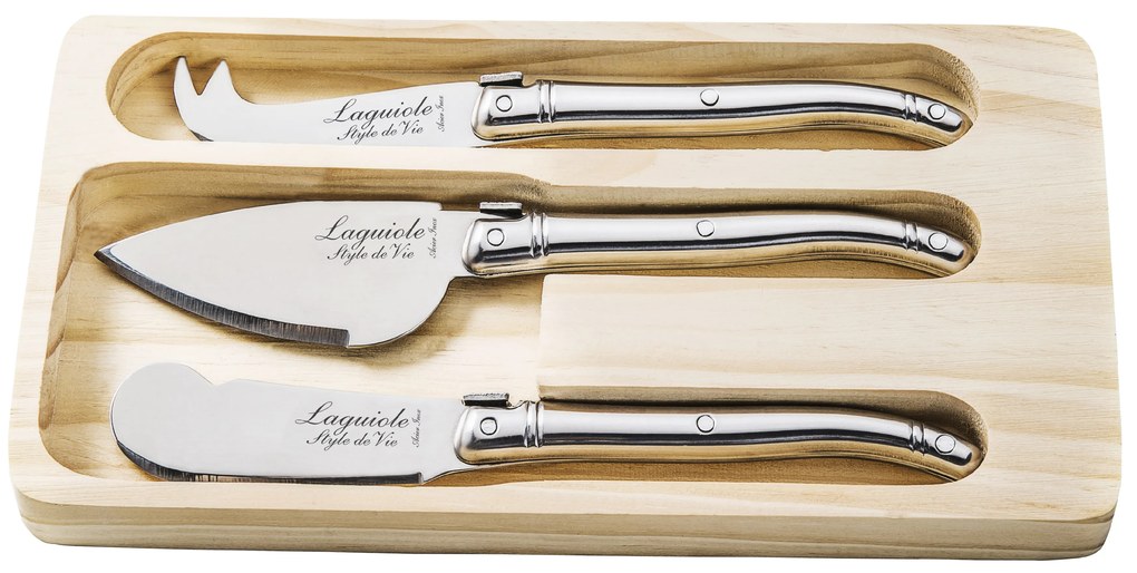 Style de Vie Sada nožů na sýr Laguiole Premium Ostatní: černá rukojeť