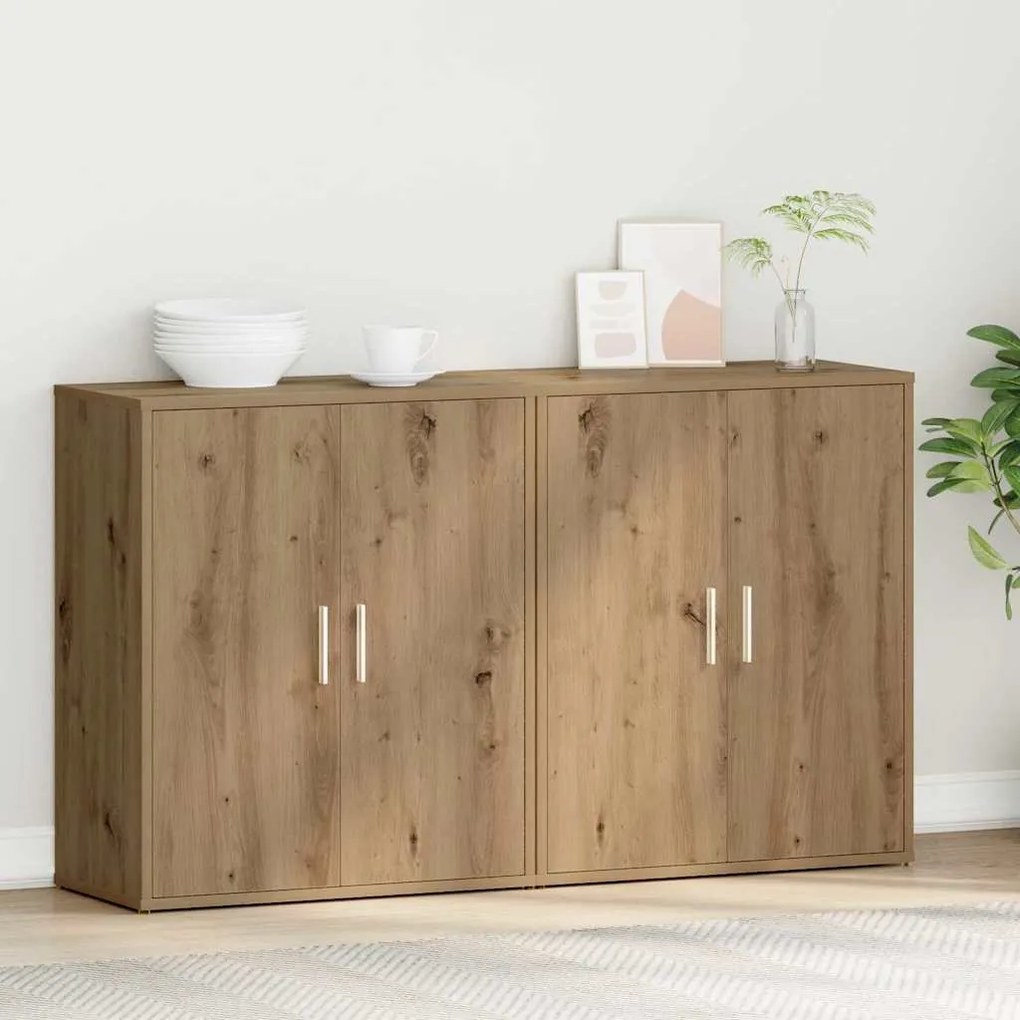 Servírovací skříň 2 ks Artisanový dub 60 x 31 x 70 cm 3365551