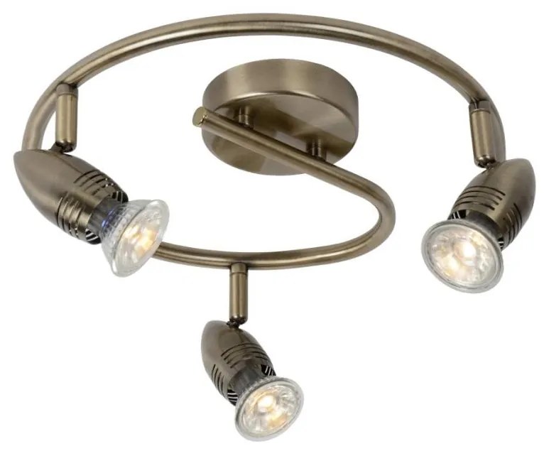 Lucide | Lucide 13955/14/03 - LED bodové svítidlo CARO-LED 3xGU10/5W/230V bronz | LC1180