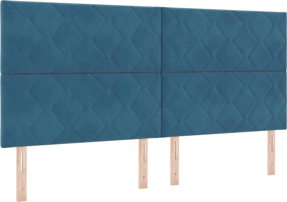 Čelo postele Tmavě modrá 200 cm samet 3337962