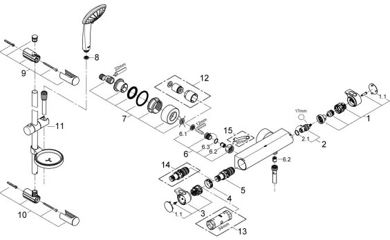GROHE 34195001 -Termostat. baterie GROHTHERM 2000 s EUPHORIA 110 soupravou chrom