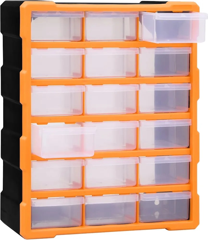 Organizér s 18 středně velkými zásuvkami 38 x 16 x 47 cm 149597