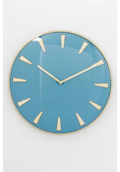 Nástěnné hodiny Malibu O 40 cm - bledě modré