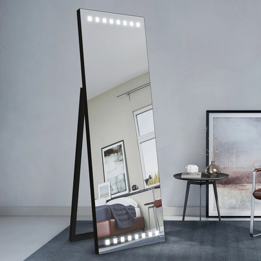 Zrcadlo Lunis LED Black Rozměr: 60 x 150 cm