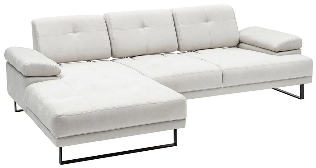 Designová rohová sedačka Vatusia 314 cm béžová - levá