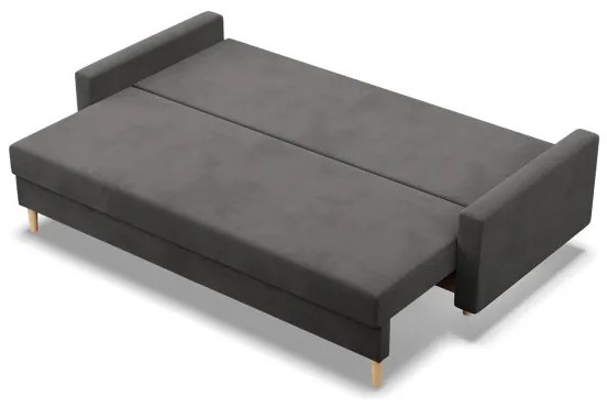 Třímístná rozkládací sedačka BLANK Comfort šedá