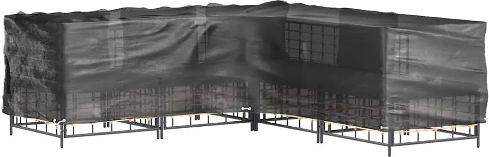 Plachty na zahradní nábytek tvar L 2 ks 12 oček 185x185x90 cm 3155369