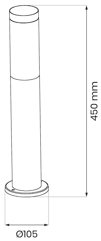 Exteriérové svítidlo Brooklyn, 1x plastové/stříbrné kovové stínítko